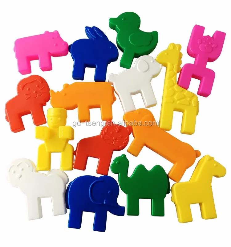 Animal connecting blocks Carnival for kids preschool learning ...