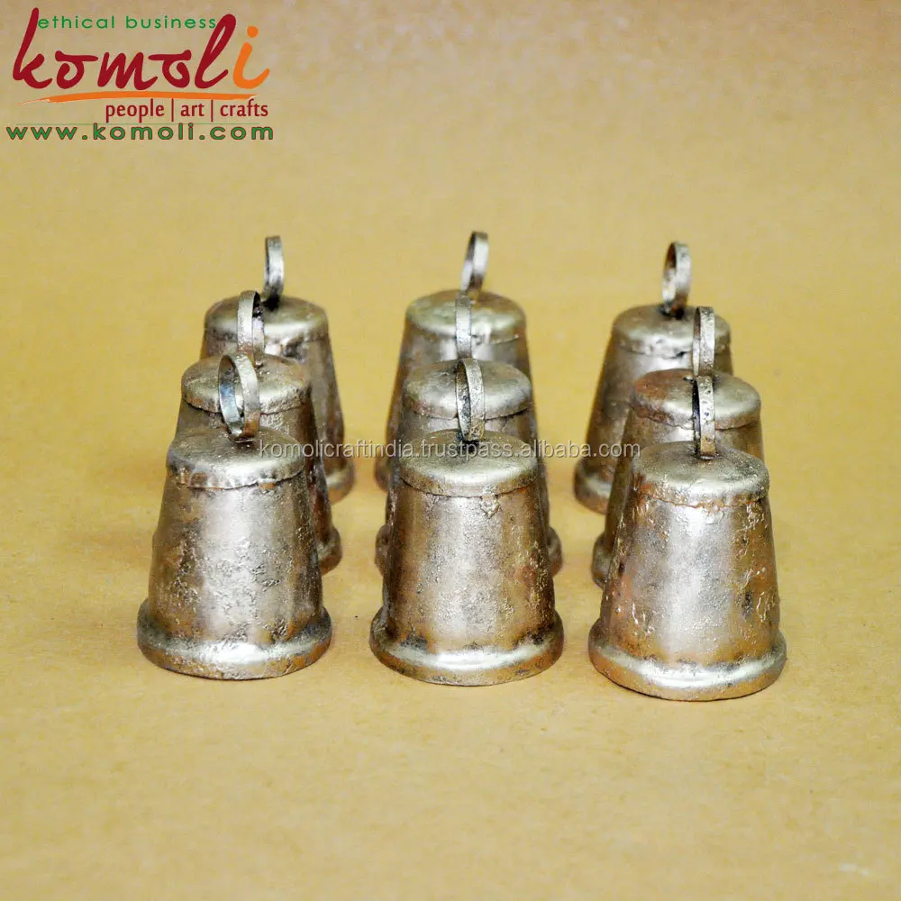Tiny Rustic Mini Metal Cow Bell For Home & Garden Decoration Small ...