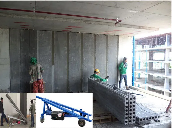 Precast Concrete Hollow Core Wall Panel Extruder Machine - Buy Concrete ...