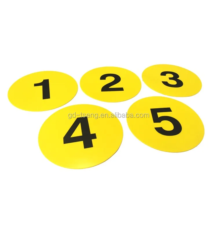 Gd 1 To 10 Mit Pvc Sport Mark Mat Number Round 10 Pcs; Numbers Circle ...