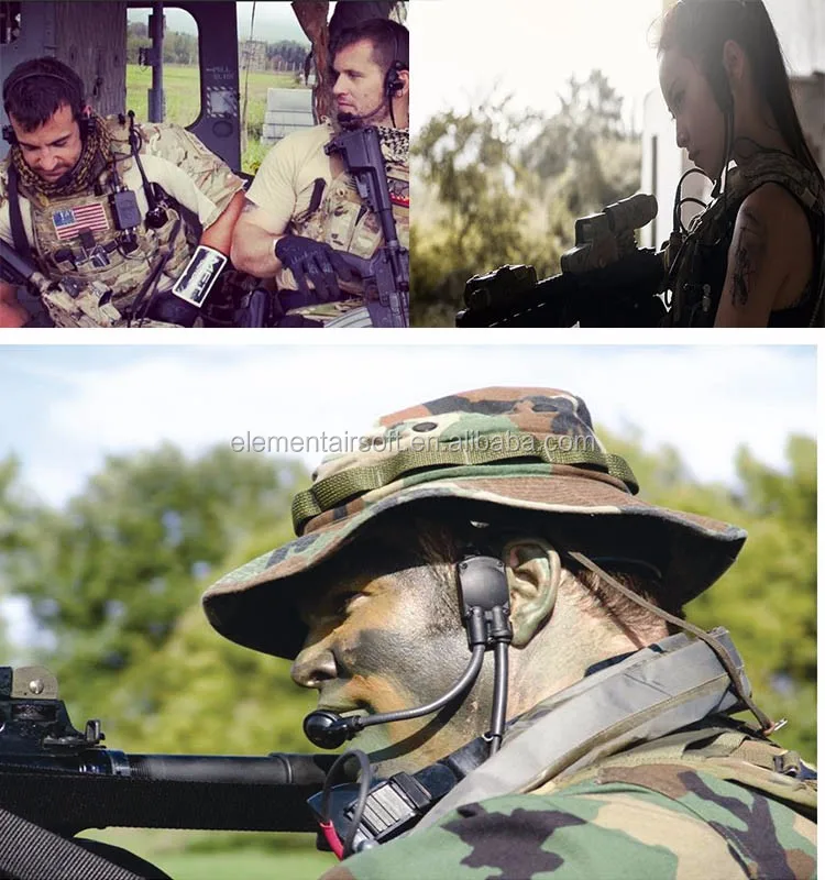 Z136 Z-tac Airsoft Bone-speaker Mh180-v Atlantic Signal Headset Bone ...