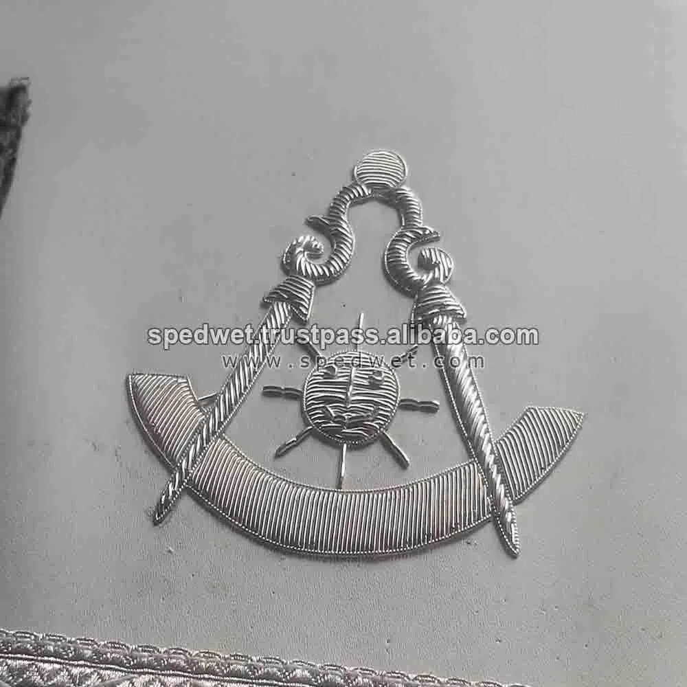 Masonic Mason Freemasonry Rite 33 Degree Master Lodge Badge Bullion ...