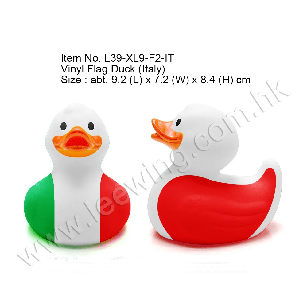 Creative Italy Country Flag Rubber Duck Bath Toy - Personalized Fun for ...