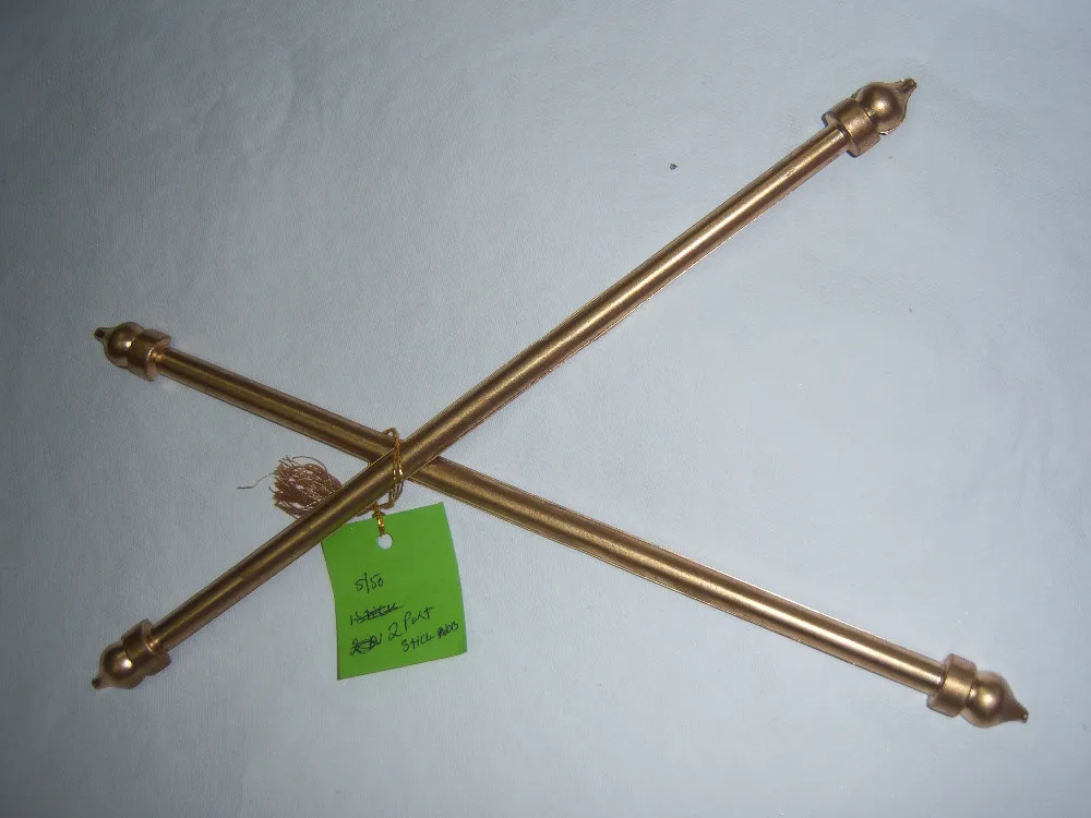 Plastic Scroll Rods In Gold Colours Available In Assorted Sizes For ...