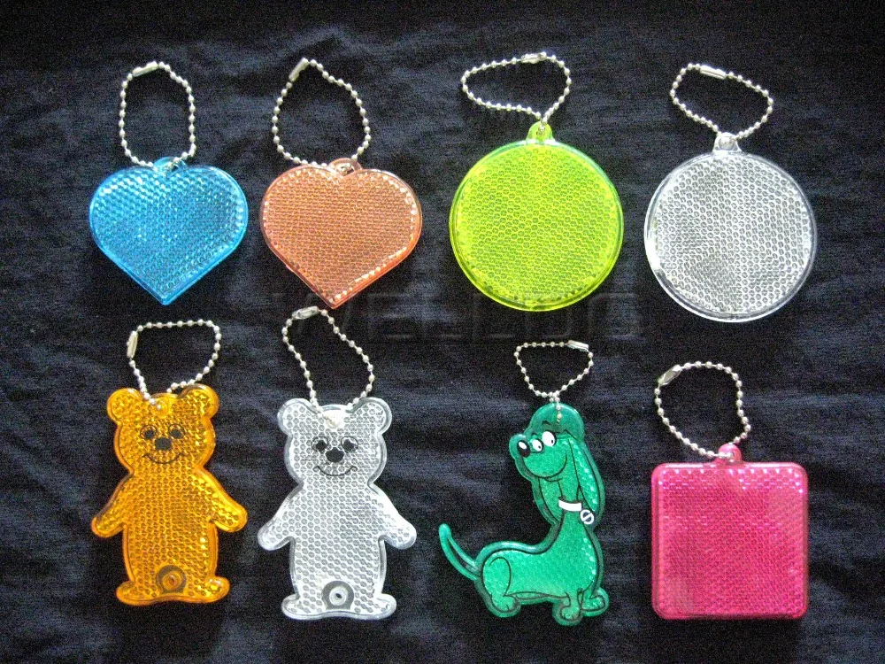 High Visibility Reflective Acrylic Keychain - Buy Keychain,Reflective ...