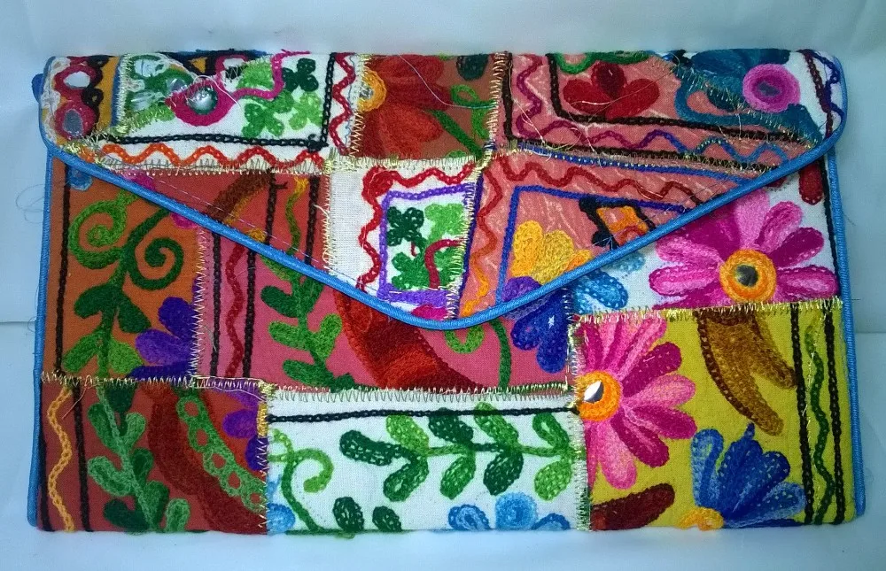 Jaipur Color Full Gujarati Suzani Wool Hand Embroidered Vintage ...