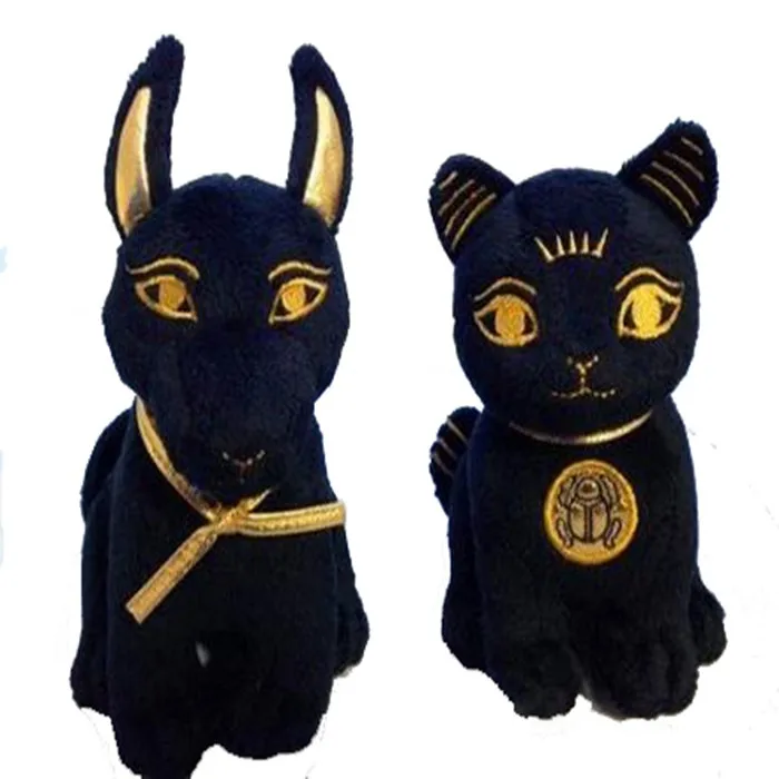 Egyptian Black Golden Stuffed Animal Cat Anubis Toy - Buy Egyptian ...