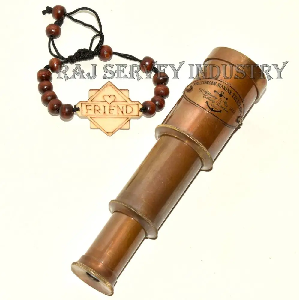 Vintage Pocket Antique Monocular Telescope Nautical Pirate Spyglass ...