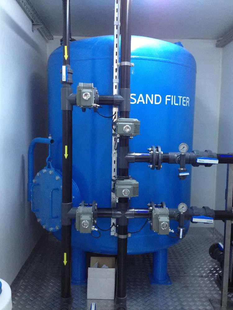 SAND FILTER SYSTEMS WITH FRP TANK 10 M3/H SURFACE PIPING