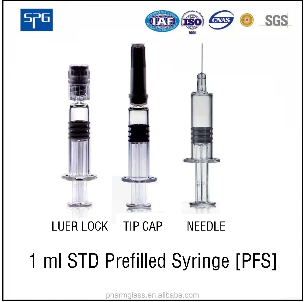 Glass Syringe 1ml STD with different accessories [PFS], View glass ...