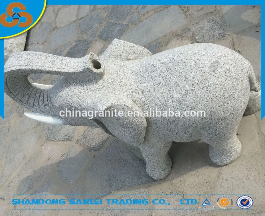 Stone Garden Sculpture Granite Elephant Water Fountain - Buy Water ...
