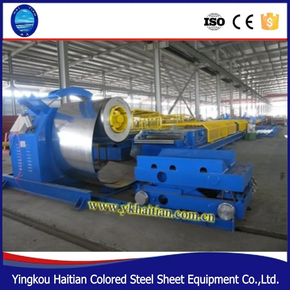 China Automatic Hydraulic Uncoiler Heavy Sheet Decoiler Decoiling Roll ...