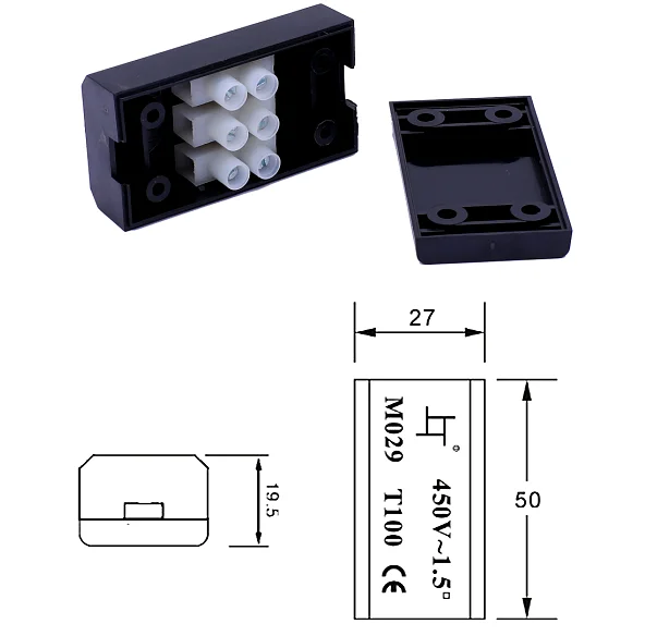 Small Plastic Electrical Cable Junction Box Enclosure With Terminal ...