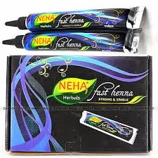 Neha Herbal Fast Henna Mehandi Strong Stable Black Tube Cone 25gm Each ...