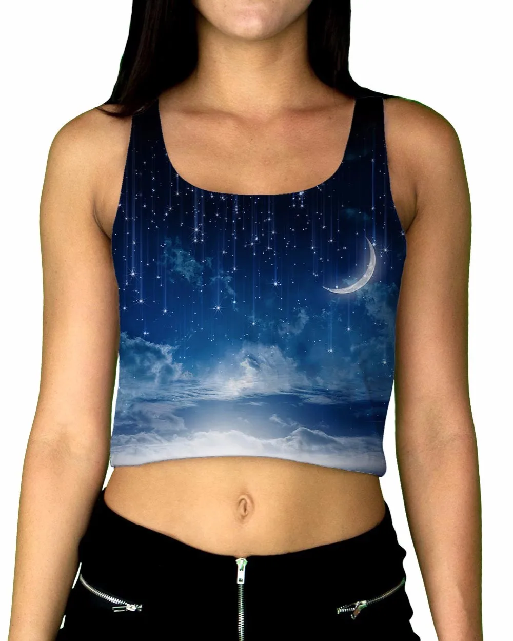 Stardust Womens Crop Top New 2016 Custom Sublimation Crop Top For Women