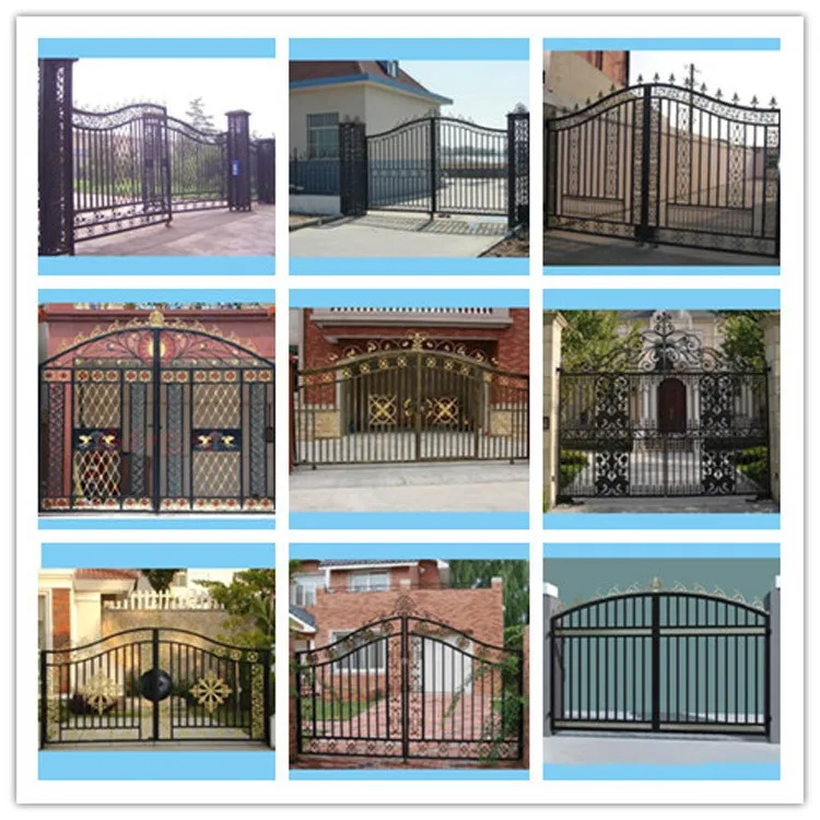 R0136 Modern Cheap Garden Decoration Wrought Iron Gates Designs - Buy ...