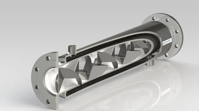 Stainless Steel and PVC Inline Static Mixer Tube for Liquid Mixing