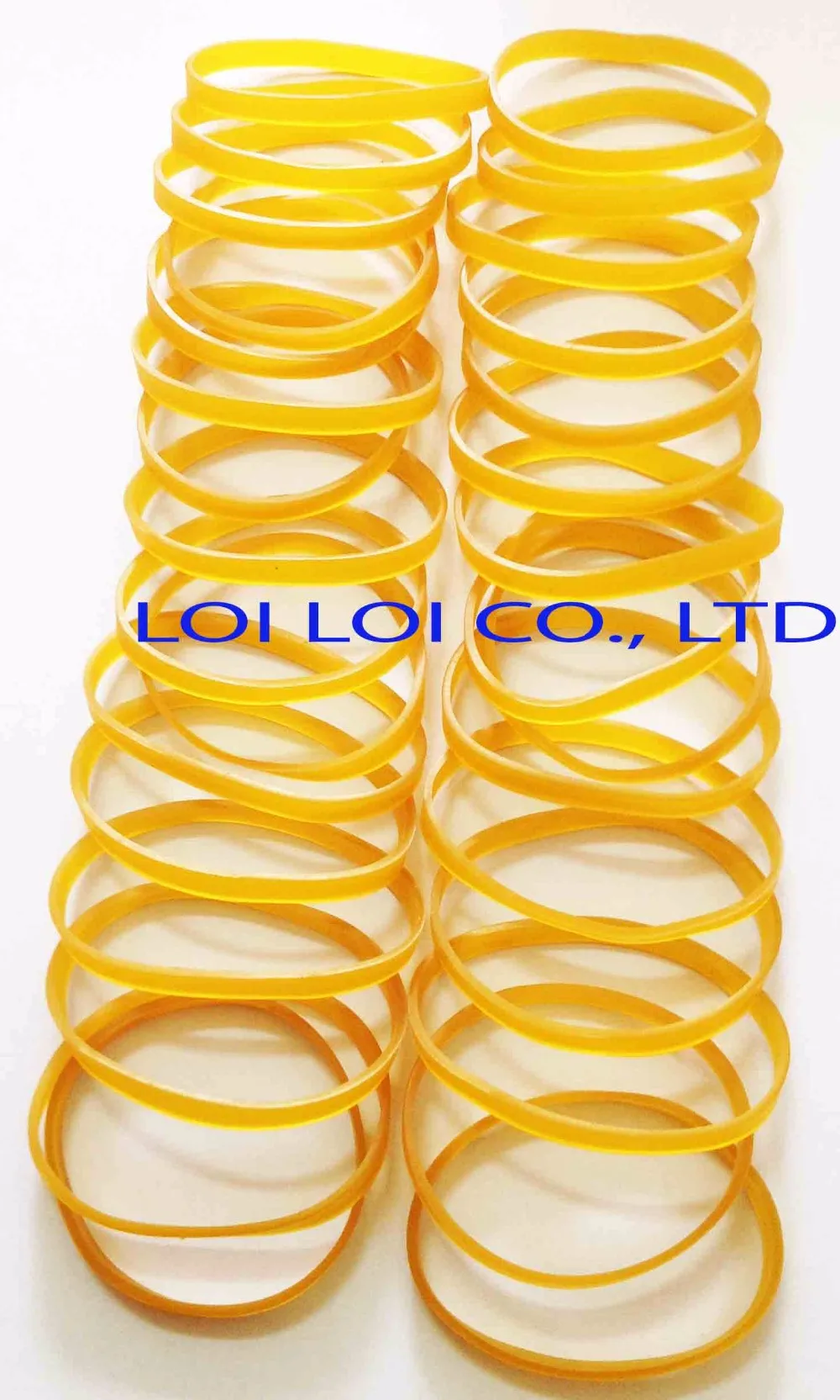 Durable Wide Flat Solid Brown Color Natural Rubber Band - Unbreakable ...