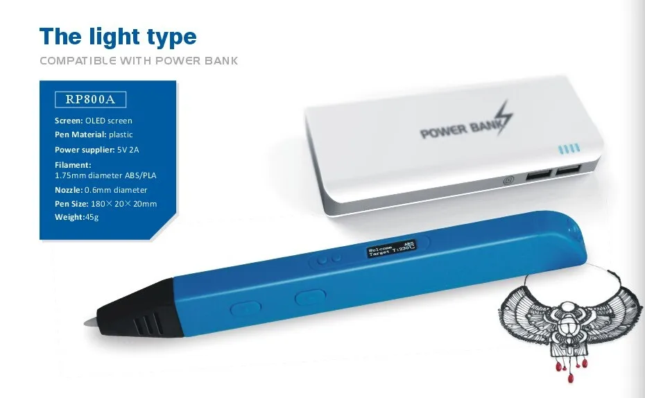 Factory Oem Korea Sanago 3d Pen Rp800a With 1.75mm Pla Filament For ...