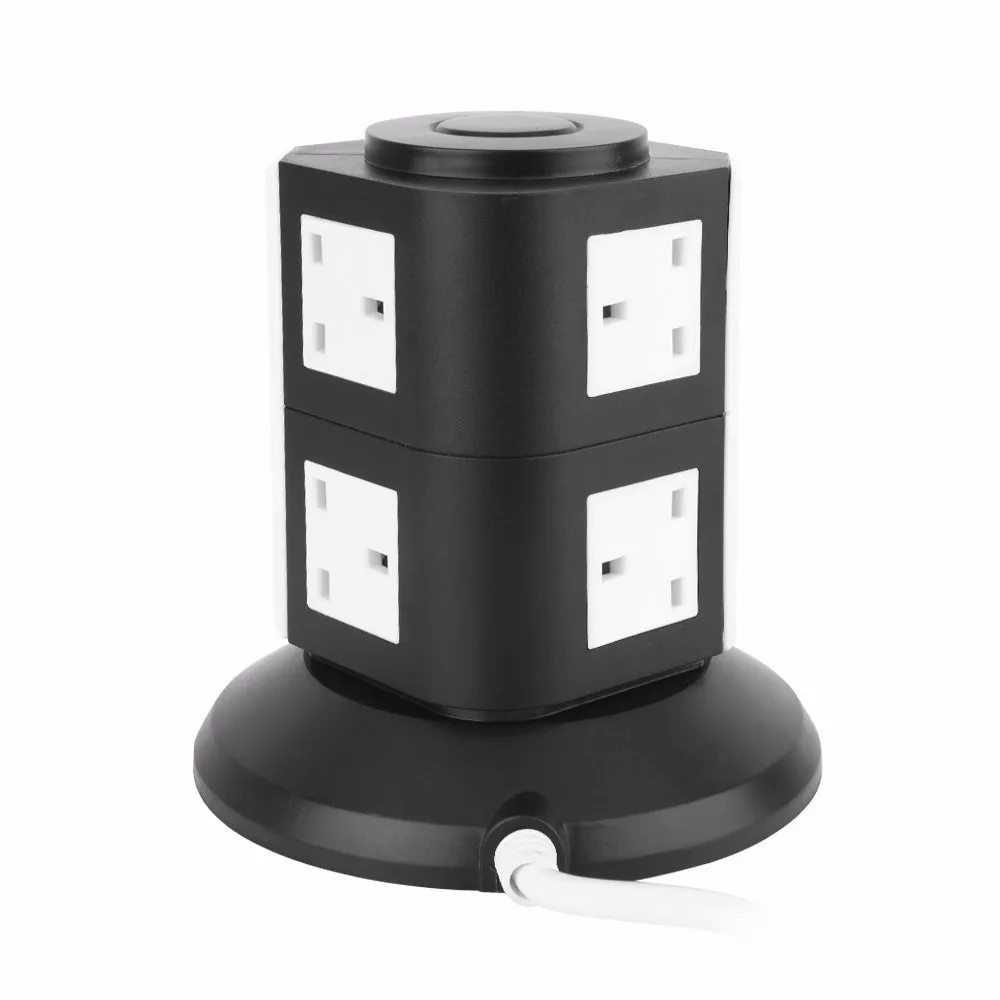 7 Gang Dual Usb Outlet Universal Electric Switch And Socket Tower Type Uk Plug 230v - Buy Uk ...