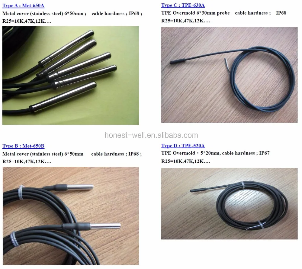 Underfloor Heating Ntc Temperature Sensor Probe - Buy Underfloor ...