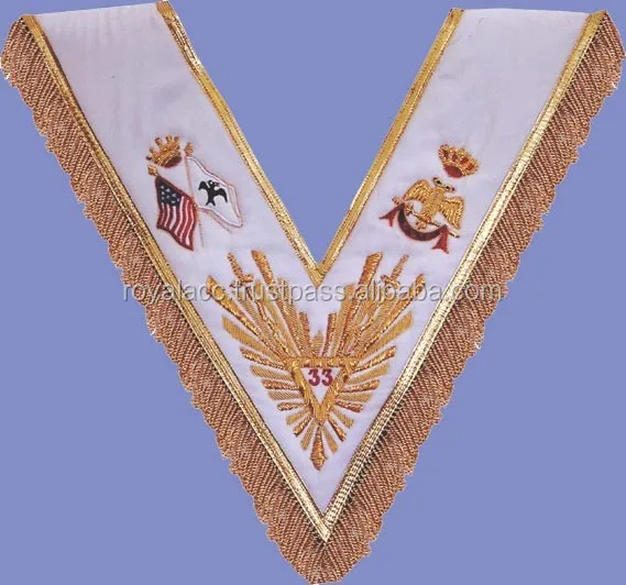 Masonic Regalia Craft Master Masons Mm Apron Officer Collar And Cases ...