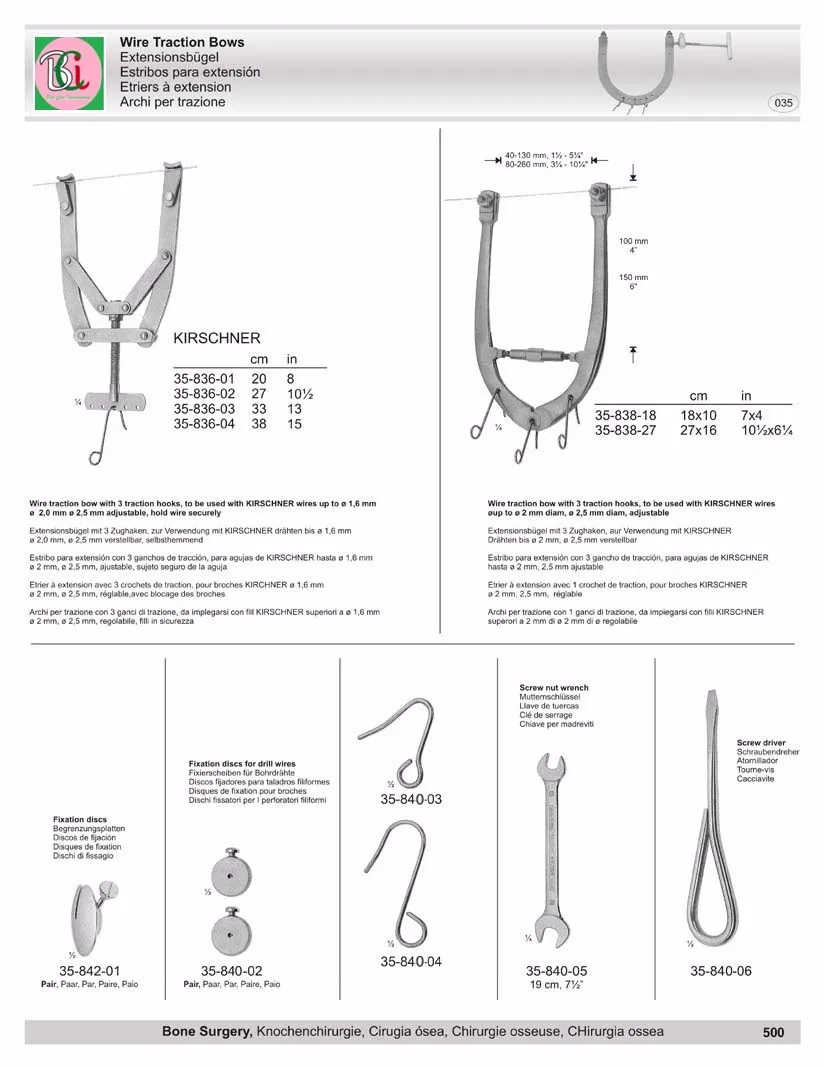 Orthopedic Wire Traction Bows - Reliable Kirschner Solutions