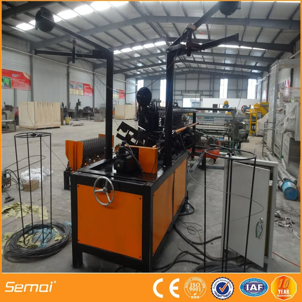 2015 Updated Fully-automatic Chain Link Diamond Mesh Fence Making ...