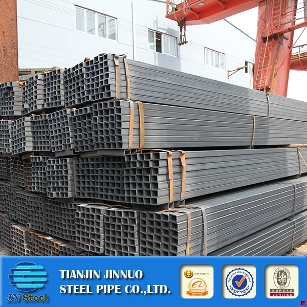 40x40 Iron Fence Rectangular Carbon Mild Steel Tube Sizes / Weight Ms ...