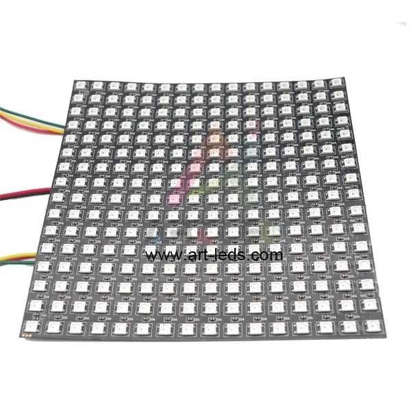 Ws2812b Flexible Led Rgb 16x16 Pixel Panel Matrix - Buy Ws2812 Led ...