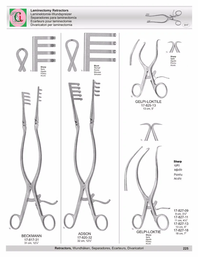 Kirschner Abdominal Retractors & Standard Abdominal Retractors - Buy ...