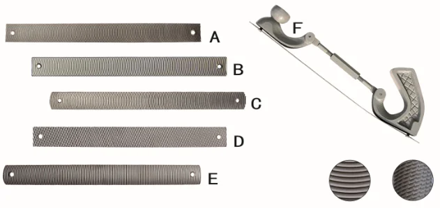 Vixen Files with Tang 12" Body Files Milled Curved Tooth File Box of 6 ...