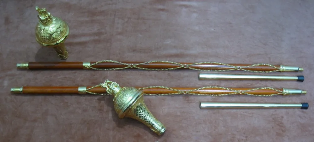 Drum Major Mace Pole Gold Plated With Storage Bag / Pouch - Buy Mace ...