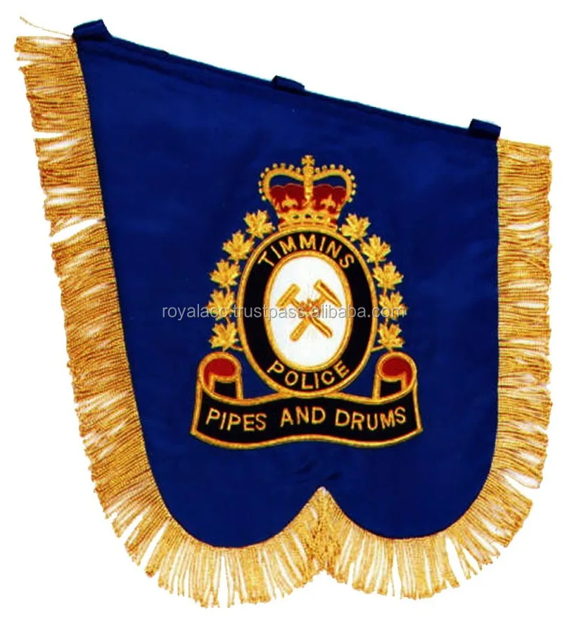 Hand Made Embroidery Banner Flag Marching Band Bannertte For Parade ...