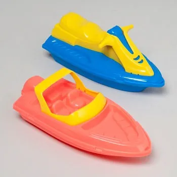 Boat Plastic Toy 7.5in 2ast Jet Ski/speed Boat Shape Ast Clr #g18147 ...