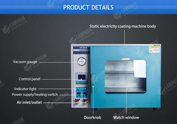 Lanphan DZF-6050 Vacuum Drying Oven - Efficient Food Dryer