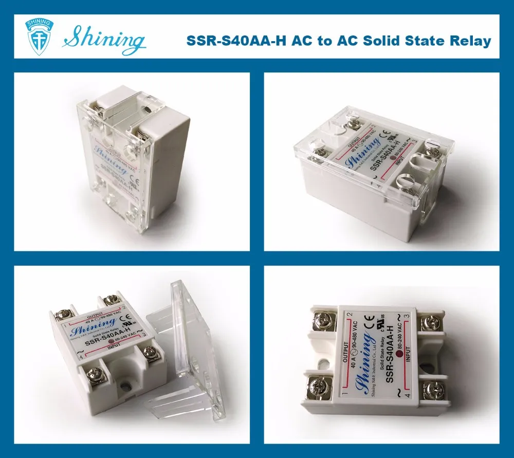 Ssr-s40aa-h High Voltage Single Phase 40a Ac Ac Solid State Relay - Buy ...