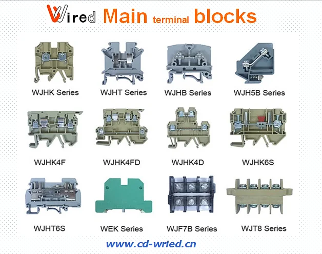 Shorting Terminal Blocks Wired Wjhb-6s Screw Type Test Terminal ...