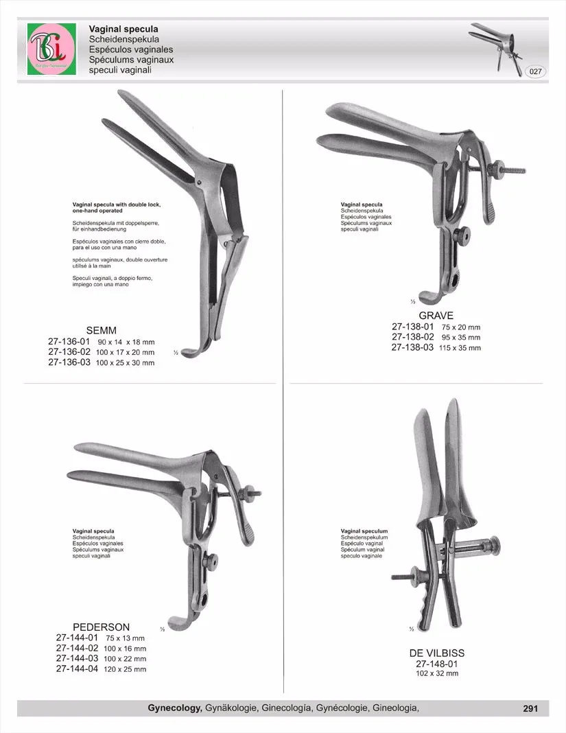 Pederson Vaginal Specula & Grave Vaginal Specula Lateral Speculum - Buy Vaginal Speculum Types ...