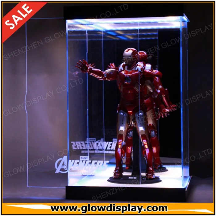 Led Spotlight Acrylic Display Case For 12 Inch Figure 1/6 Scale Robot ...