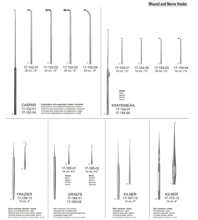 Rollet Wound Hook Rolled Wound And Nerve Hook Retractor - Buy Rollet ...