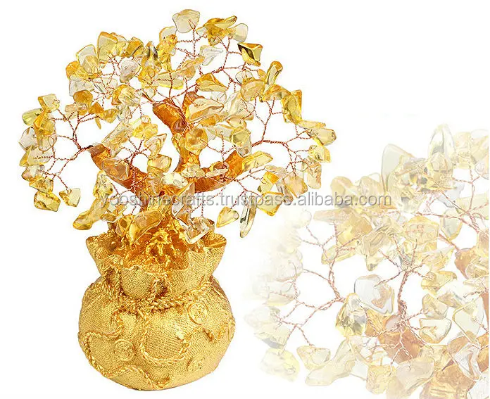 Decorative Money Tree,Purple Crystal Tree,Gold Crystal Money Tree - Buy ...