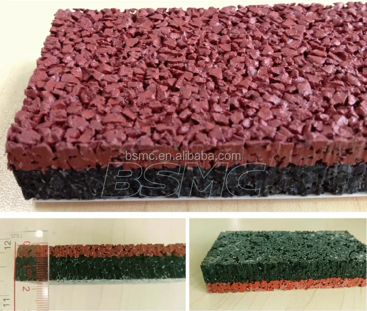 Eco Friendly Full Pour Polyurethane Plastic Runway Surface Material For ...