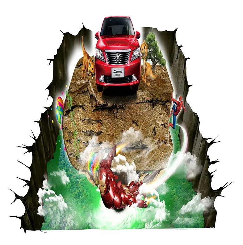 Tj-10 Durable Digital Printed Customized 3d Floor Sticker 3d Pvc ...