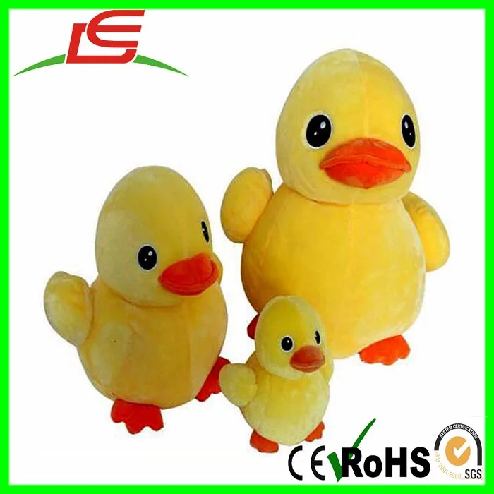Cute Plush Toy Yellow Duck Stuffed Animal With 20cm 30cm 40cm - Buy ...
