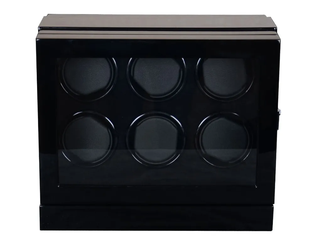 Wholesaler In China Watch Spinners For 6 Watches Black Rotation Box ...