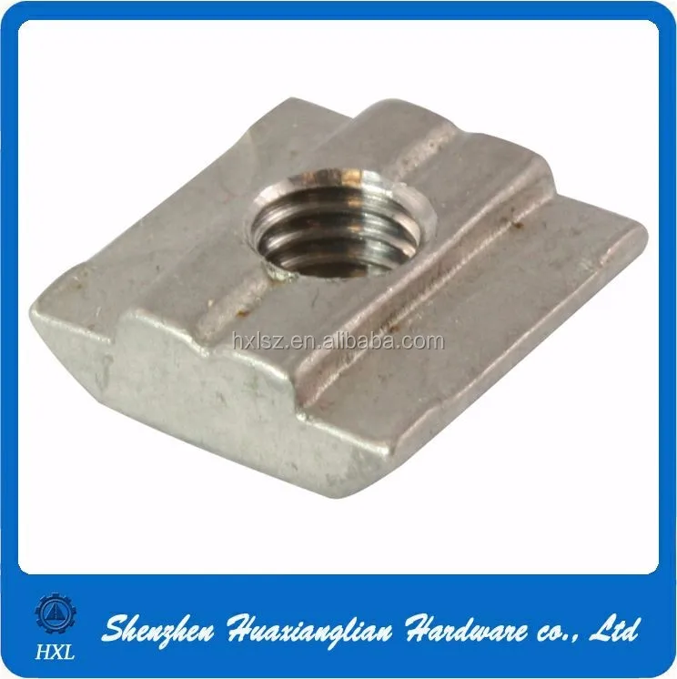 M4 M5 M6 M8 Galvanized Steel T Blocking Slotted Slide Nut With Steps ...