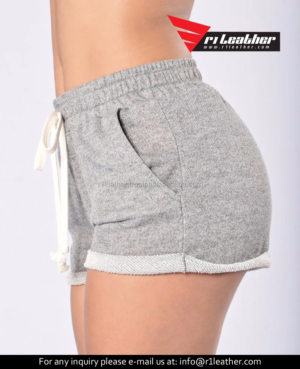 New Summer Women's Casual Shorts All-match Cotton Terry Shorts - Buy ...