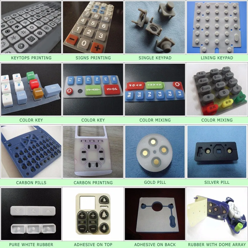 Diy Control Panel Silicone Rubber Button Key Pad - Buy Rubber Button ...