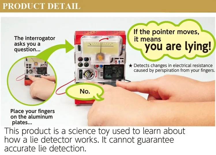 Lie Detector Toy Game Kit For Kids - Buy Lie Detector,Lie Detector Toy ...